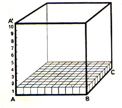 Le cube : volume et surface